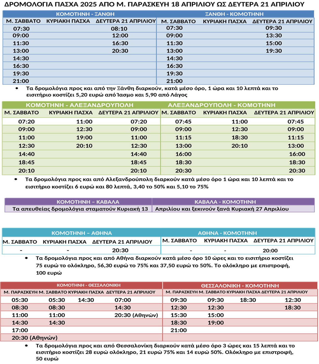 ΔΡΟΜΟΛΟΓΙΑ ΚΤΕΛ ΡΟΔΟΠΗΣ ΠΕΡΙΟΔΟΥ ΠΑΣΧΑ 2025 – ΚΤΕΛ ΡΟΔΟΠΗΣ